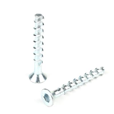 Cina M8 80mm Zinc Plating Countersunk Hex Socket Head Bolt per supporto personalizzato in calcestruzzo in vendita