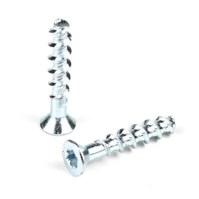 Cina Installazione Acciaio al carbonio Placcaggio in zinco Torx Testa piatta Ceramica a vite M5 35mm Ancoraggio per trivellazione Ceramica in vendita