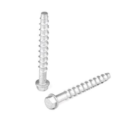 Cina Ancoraggio a vite in cemento plain finish heavy duty hex zinc plated per cartelloni pubblicitari esterni in vendita