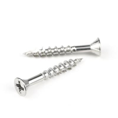 中国 ステンレススチール304 25mm Phillips フラットヘッド 木製チップボード スクロール 精密な固定 販売のため