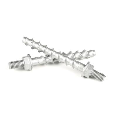 Cina Bulloni di ancoraggio per soffitto in calcestruzzo autofilettanti con testa flangiata esagonale a doppia filettatura standard JIS M8 in vendita