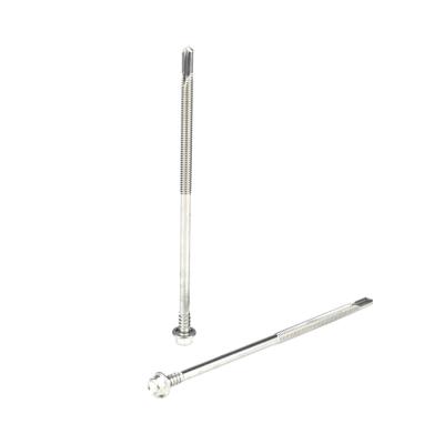 中国 5.5x185mmZINC 完成鋼構造 5点ヘクサゴンヘッドウォッシャーとセルフタッピングスクリュー 販売のため