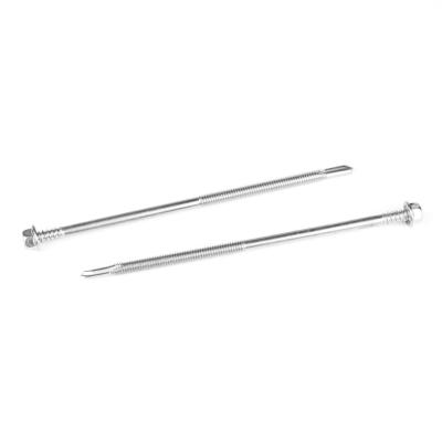 Cina 5.5x185mm Zinc Finish Steel Structure Self Tapping Screw con 5 punti Hexagon Head Washer in vendita