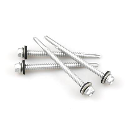 中国 屋根固定バイメタル 自己タッピングスクリュー 5.5x140mm 100% QCテストのための Epdm洗浄機で 販売のため