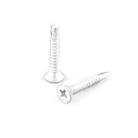 China Countersunk Flat Head Phillips Drive Self Drilling Screws with Ruspert Coating for sale
