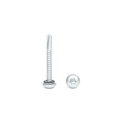 Cina Wafer Head Stile per auto-perforazione di vite Sus410 in acciaio inossidabile ZINC Finish Self Tapping in vendita