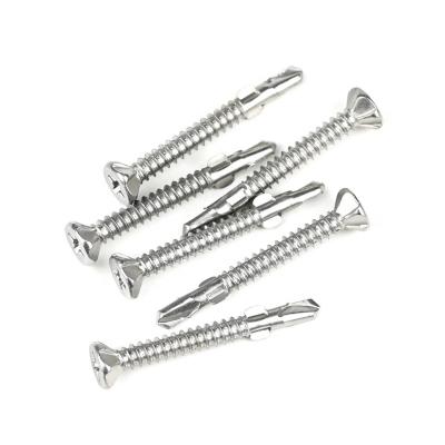 Cina SUS410 Flat Phillips Head Self Tapping Self Drilling Screw Wing Tek Screw con puntini 4.2x38 in vendita