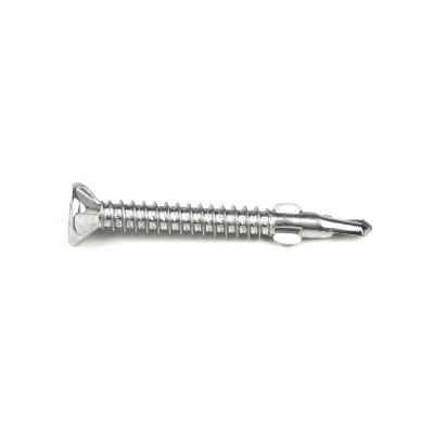 Cina SUS410 Flat Phillips Head Self Tapping Self Drilling Screw Wing Tek Screw con puntini 4.2x38 in vendita