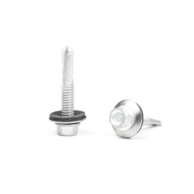 Cina SS410 Flanch Hex Head In acciaio inossidabile per viti di perforazione auto-perforazione con lavastoviglie EPDM in vendita