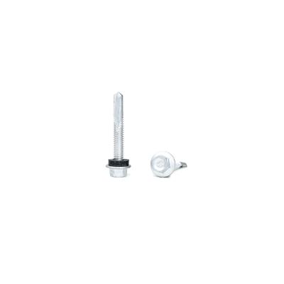 Cina Vettura per tetti con testa a fiocco gialla M5.5 X 38 Vetture metalliche a tappatura automatica Tek 5 Vetture auto-perforazioni per tetti in vendita