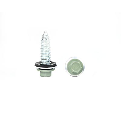 Cina Vetture in lamiera di metallo rivestite di zinco testa esessuale auto-perforazione Tapping vite con lavatrice di gomma in vendita