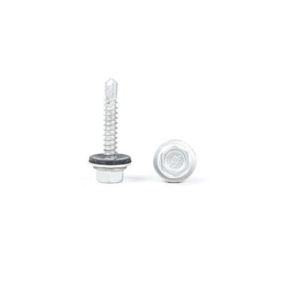 Cina 410 Hex Flange Coating 5.5x25mm Tek Screw auto-perforazione per rivestimento della parete in vendita