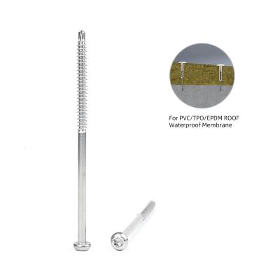 中国 6.3 x 125mm 自己掘削螺栓 PVC/TPO/EPDM 屋根膜の設置に最適 販売のため
