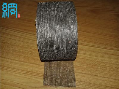 China interlocking-loop construction 1inch/2inch wide monel 400 knitted wire mesh for sale