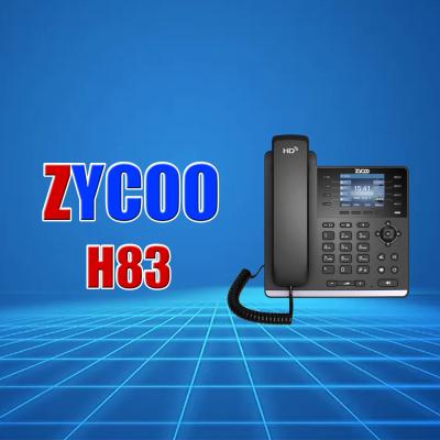 China Zycoo H83 Four Lines Sip-bureautelefoon met ondersteuning voor 4 SIP-accounts Te koop