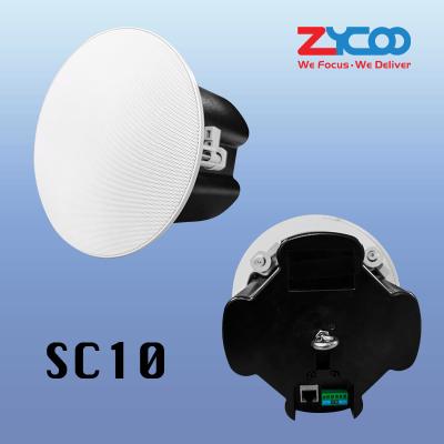 中国 SC10 SIPはPoEの屋内天井のスピーカーが10Wを支えたIP PAのスピーカー・システムを可能にした 販売のため