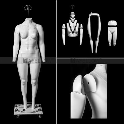 China New design window display fat female leg adjustable ghost mannequin for sale