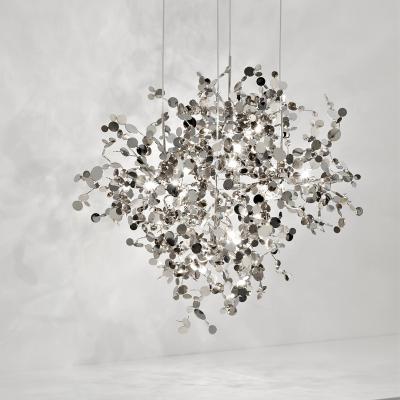 Cina 110V-240V ha personalizzato le luci lucidate inossidabili del candeliere di Chrome della lampada di pendente in vendita