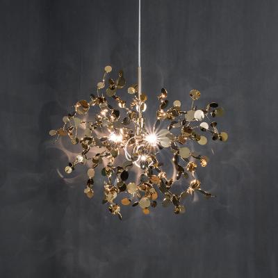 Cina 110V-240V ha personalizzato le luci lucidate inossidabili del candeliere di Chrome della lampada di pendente in vendita
