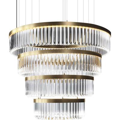 China 3000K 4000K Modern Crystal Chandelier With Color Temperature Adjustable Feature for sale
