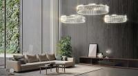 China Modern LED Crystal Ceiling Lights Ceiling Mounted Adjustable Light for sale