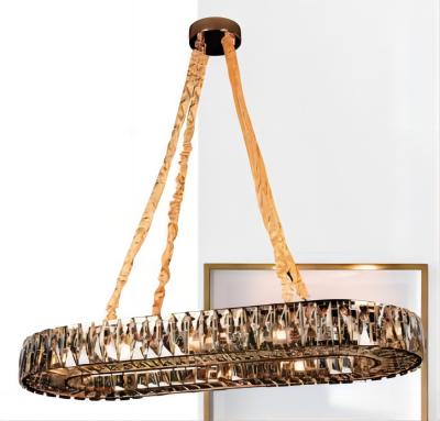China Ahorro de encargo de Smokey Gray Modern Crystal Chandelier Energy for sale