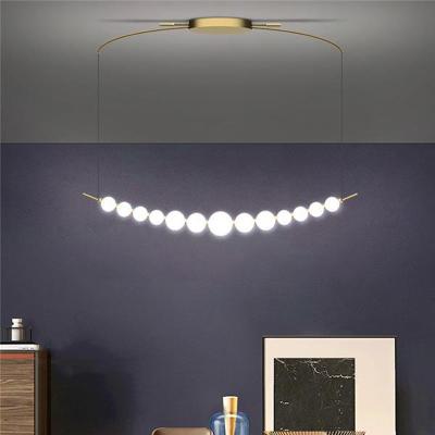 Cina Verniciatura in alluminio a LED Perla d'oro lampadario da pranzo 30W in vendita