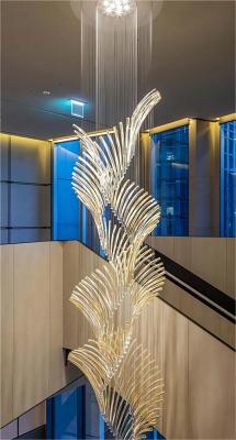 China OEM ODM European Style Designer Lighting Long Glass Pendant Light 3000K for sale