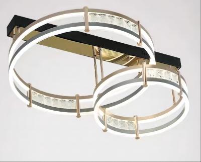 China Acrylische moderne eenvoudige kroonluchter met drie kleuren Te koop