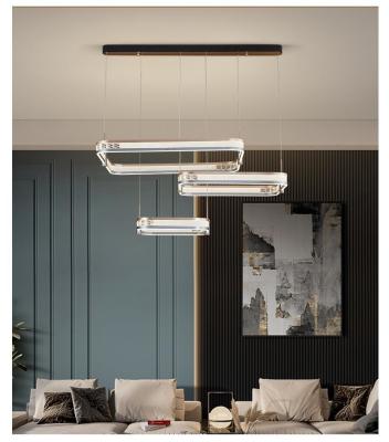 China Lâmpada de acrílico Waltz Chandelier Tri-Color LED 270W 250W à venda
