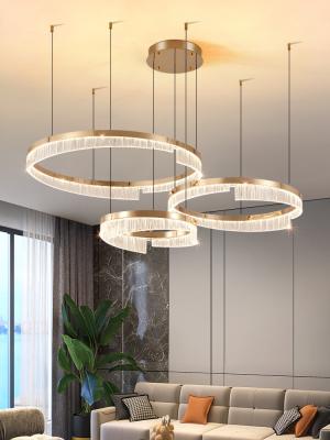 China Transparent PMMA Acrylic Lampshade LED Chandelier Rust Resistant for sale