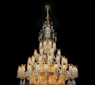 Cina Lobby degli alberghi di lusso Grandi candelabri di cristallo in vendita