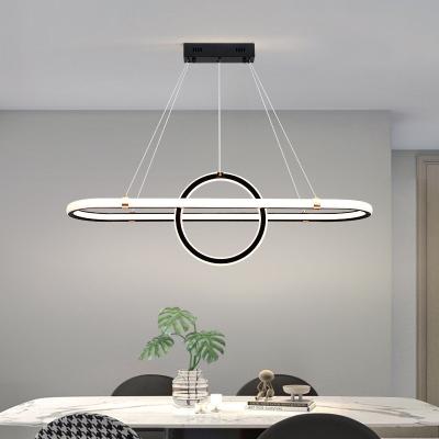 Cina LED 92W/Tre colori Nero Ristorante lampadario Soft Comfortable Light in vendita