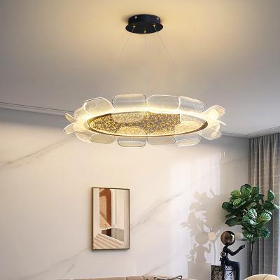 Cina Luce da soffitto acrilica moderna dorata e limpida Alta luminosità in vendita