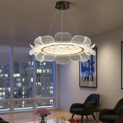 Cina Luce da soffitto acrilica moderna dorata e limpida Alta luminosità in vendita