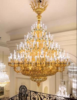 Cina Candelabri in stile europeo Candelabri extra grandi di cristallo per soffitti alti in vendita