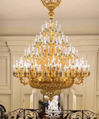 Cina Candelabri in stile europeo Candelabri extra grandi di cristallo per soffitti alti in vendita