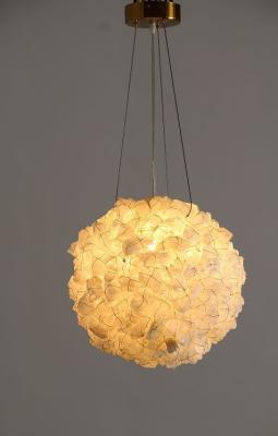 China Zeitgenössische Küche Insel Kugel Hängende Lampe Kleine natürliche Felsen Dekoration Kronleuchter zu verkaufen