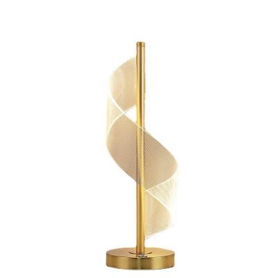 China Modern Acrylic Decorative Table Lamp Model Room Hotel Bedroom Bedside Reading Atmosphere Lamp for sale