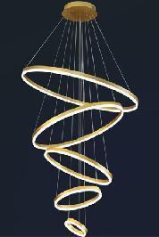 Китай Пять колец подвешенные домашнее украшение подсвеченный люстра кольцо акриловый роскошный потолок кольцо люстра продается