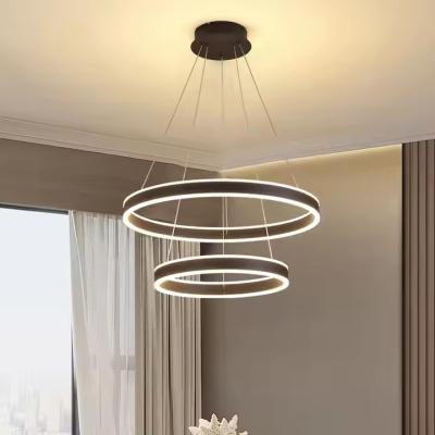 China Home Woonkamer Eetkamer Kandelaar Ring Aluminium Moderne LED Decoratieve Plafond Hanglamp Te koop