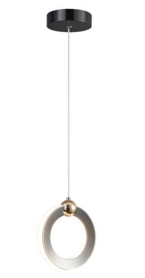 China Einfacher Stil Innenarchitektur Anhängerlampe Zuhause Schlafzimmer Bettseite Aluminium Gold Schwarz LED Hängeleuchte zu verkaufen