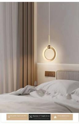China Minimalistisch Kreisförmiges Anhänger Wohnzimmer Dekorativ Einfache moderne Lampen Hotel Restaurant Dining Bett Café Bar Kronleuchter Licht zu verkaufen