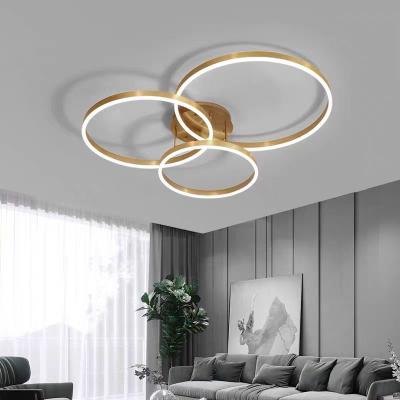 China Circle lamp living room lamp new modern simple atmosphere of Guangdong Zhongshan lamps bedroom living room ceiling lamp for sale