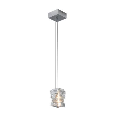 China Nordic Luxury Crystal Chandelier Rectangular K9 Crystal Stainless Steel Body voor Hotel Slaapkamer Eetkamer Woonkamer Lobby Te koop