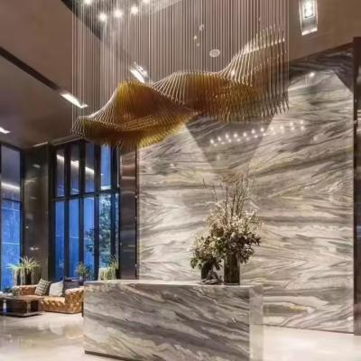 China Non-standard Project Sandpan Lobby Light LED Chandelier For Luxury Tea Acrylic Lighting At Chandelier Hotel Sales Department for sale