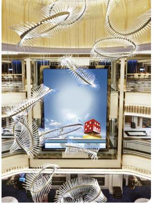 China Control Mode Remote Control LED Chandelier For Villa Staircase And Club KTV for sale