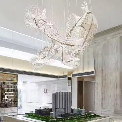 China Control Mode Remote Control LED Chandelier For Villa Staircase And Club KTV for sale