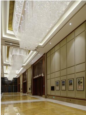 China Decorative Light Ballroom Shopping Center Lighting Hotel Lobby Large Chandelier Luxury Ceiling Crystal Light for sale