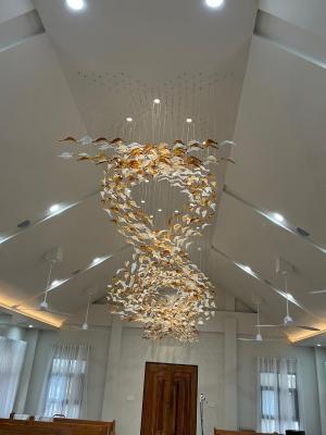 China Hotel Lobby Mall Center Ceiling Hanging Large Aerial Art Creative Chandelier Banquet Exhibition Hall Pendant Light for sale